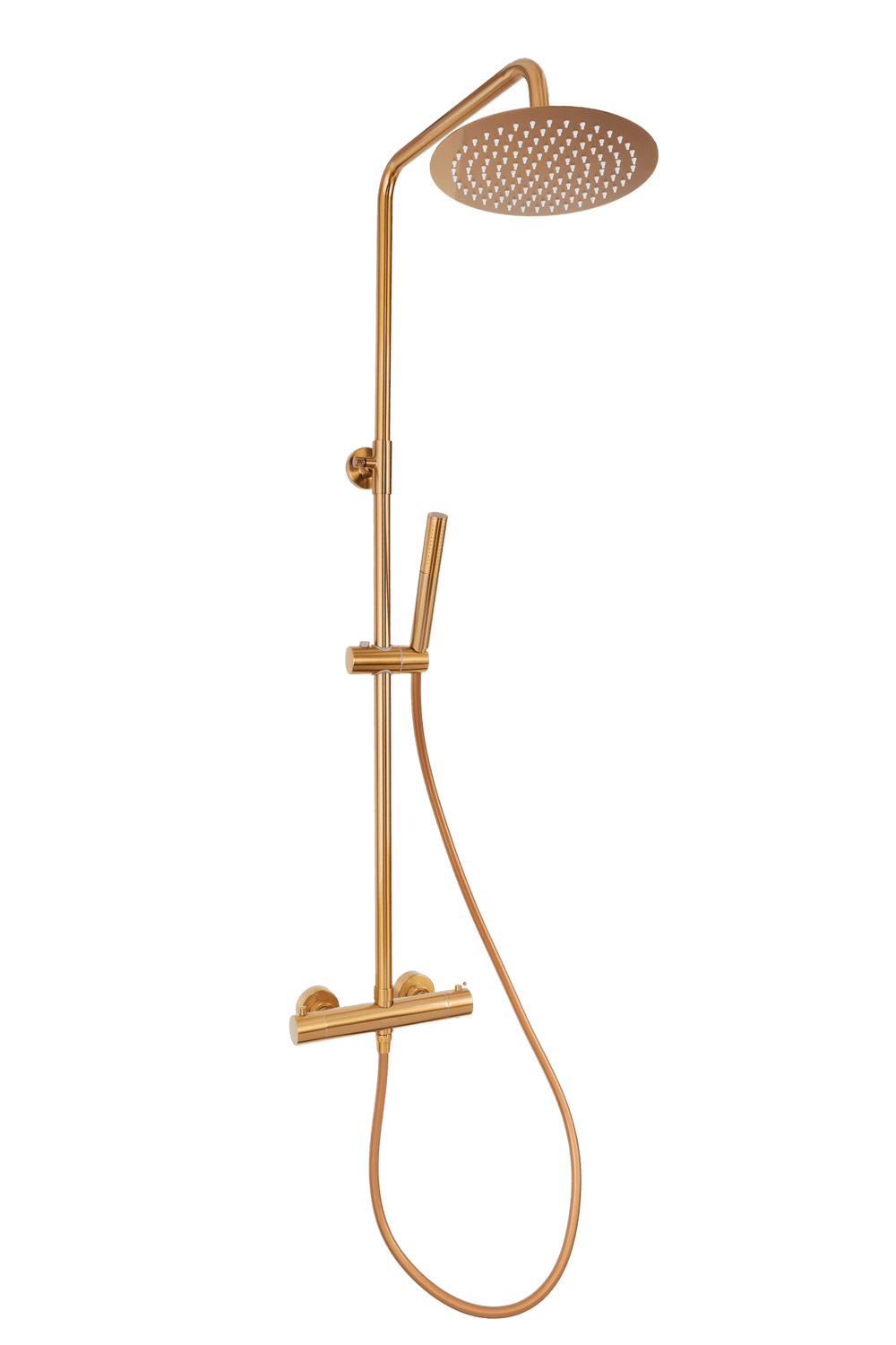 Ensemble de douche en bronze - Rond - Économise l'eau - Livraison grat